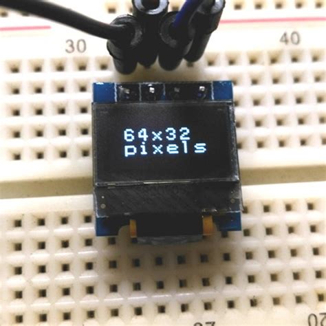 Very Small Size OLED 64x32 Resolution 0 49 Inch OLED Module White On Black
