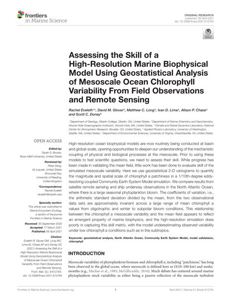 Pdf Assessing The Skill Of A High Resolution Marine Biophysical Model