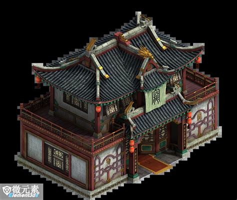 【三渲二】一组精美建筑 场景模型 微元素element3ds powered by discuz 花瓣网