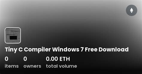 Tiny C Compiler Windows 7 Free Download Collection Opensea