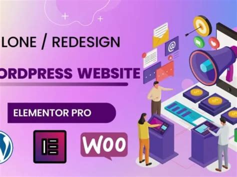 wordpress website design copy or clone with elementor pro upwork