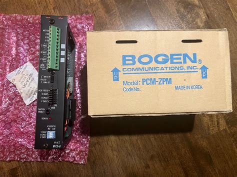 Bogen Pcmzpm Three Zone Paging Module For The Pcm2000 3 Zone Module Ebay