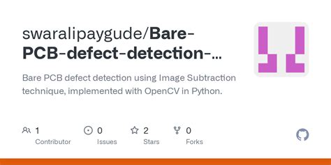 Bare Pcb Defect Detection Using Opencvbare Pcb Defect Detection Using
