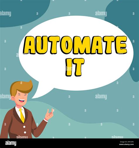 Conceptual Caption Automate It Internet Concept Convert Process Or Facility To Be Operated