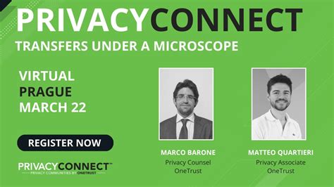 Onetrust On Linkedin Join Us For Privacyconnect Prague On March 22nd As We Discuss Transfers…