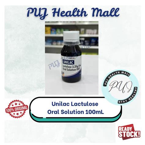 Unilac Lactulose 3 35g 5ml Oral Solution 100ml Shopee Malaysia