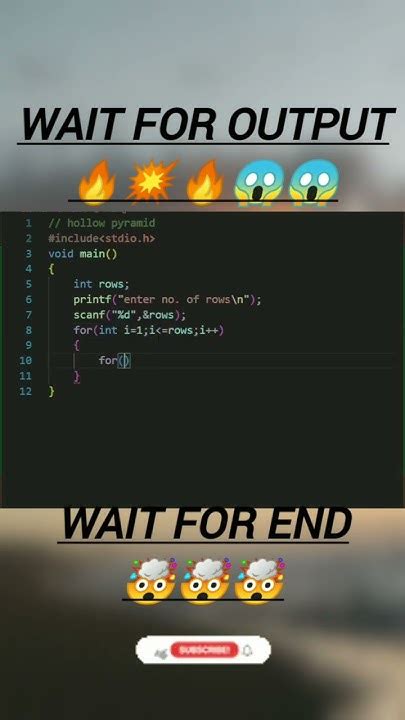 Hollow Pyramid Pattern Shorts Ytshorts Cs Coding Patternprogram Software Halfpyramid