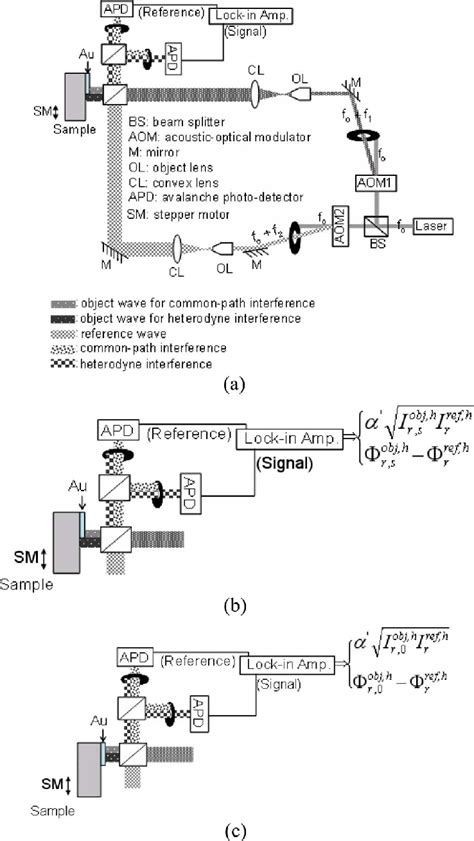 Scheme Of A The Reflection Type Common Path Heterodyne Interferometer Download Scientific