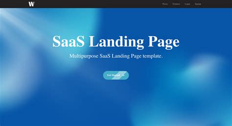 Saas Landing Page Template • Flow And Design