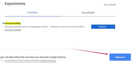 how to lock the scroll bar in chrome and how to enable smooth scrolling