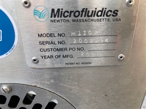 Microfluidics Microfluidizer M110p