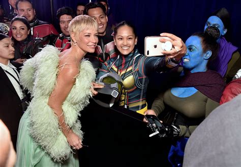 Evangeline Lilly Ant Man And The Wasp Quantumania Movie Premiere Red