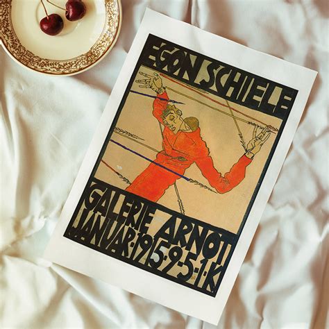 Vintage Poster With Red Figure And Bold Lettering Wall Art Framed