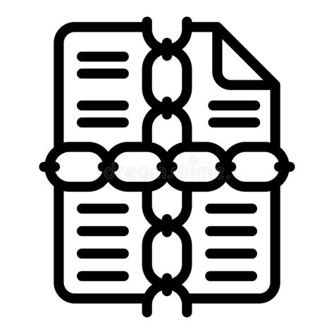 Data Security Icon Outline Vector Cyber Crime Stock Vector Illustration Of Cybercrime Cyber