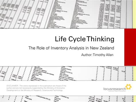 Life Cycle Thinking Pdf