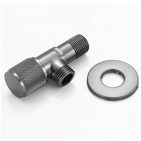 Válvula Triangular De Latón Para Fregadero Válvula De Cierre Angular Con Mango Antideslizante