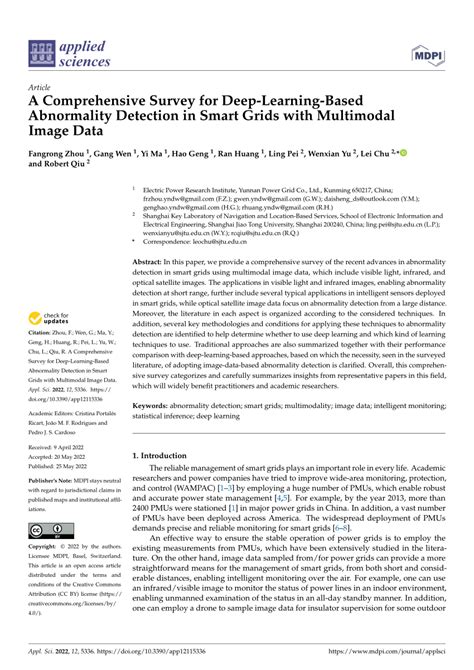 Pdf A Comprehensive Survey For Deep Learning Based Abnormality Detection In Smart Grids With
