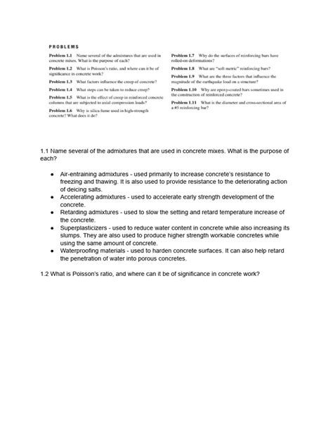 Concrete Design Assignment Ch1 Pdf Concrete Creep Deformation
