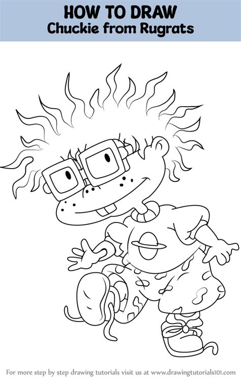 How To Draw Chuckie From Rugrats Rugrats Step By Step DrawingTutorials