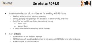 Eclipse RDF4J Working With RDF In Java PPT