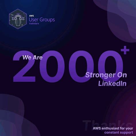 Aws User Group Vadodara On Linkedin Aws Cloudcomputing Community Milestone
