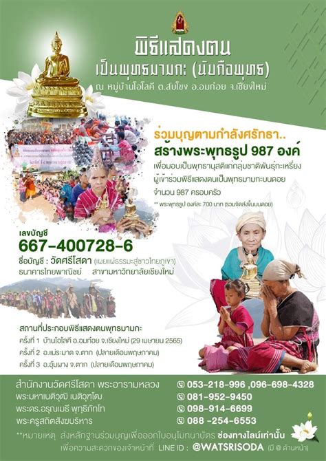 ร่วมสร้างพระบรมรูปองค์สมเด็จพระผู้มีพระภาคเจ้า รวม ๙๘๗ พระองค์ พลังจิต