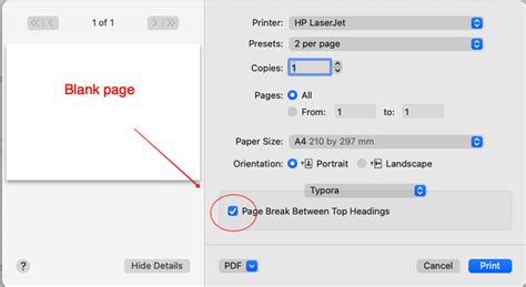 Print Dialogue Fails On Second Time Through If Page Break Option Set · Issue 4210 · Typora