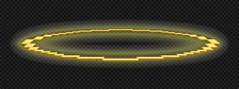 Premium Vector Golden Halo Nimbus Celebrate Saint Of Power And Holiness