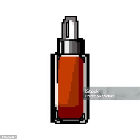 뷰티 파운데이션 크림 게임 픽셀 아트 벡터 일러스트레이션 갈색에 대한 스톡 벡터 아트 및 기타 이미지 갈색 그늘 베이지 Istock