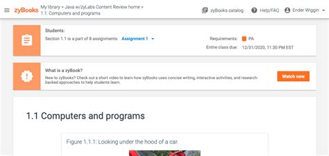how to access zybooks through moodle and submit assignments zybooks