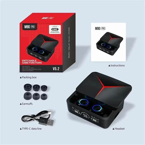 Black M Pro Gaming Tws Bluetooth Earbuds With Power Bank Mobile At Piece In New Delhi