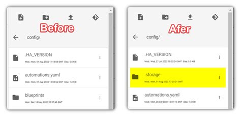 Home Assistant Showrevealaccess The Storage Folder In The File