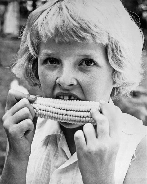Girl Eating Corn On The Cob Photograph By Underwood Archives Pixels