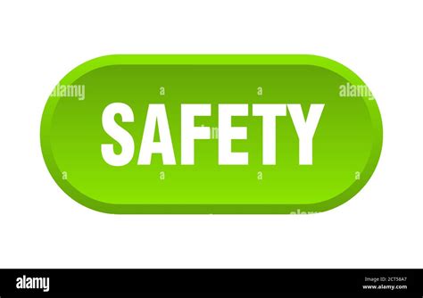 Safety Button Rounded Sign Isolated On White Background Stock Vector Image And Art Alamy