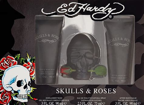 Ed Hardy Skulls And Roses Fragrance Set 3 Piece T Set Buy Now