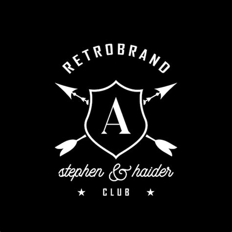 Premium Vector Shield Arrow Set In Vintage Style Protect Shield