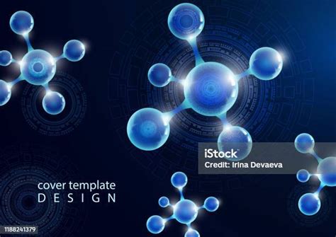 분자의 추상적 인 디자인 과학 기술의 개념 의학 과학 기술 화학 물리학에 대한 미래 지향적 인 배경 분자에 대한 스톡 벡터 아트 및 기타 이미지 Istock