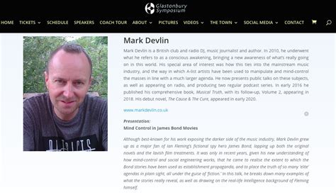 Mark Devlin To Speak At The Glastonbury Symposium 30th Anniversary