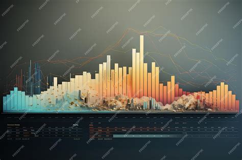 Premium Photo 3d Bar Graph Big Stock Financial Data Visualization Analysis Chart