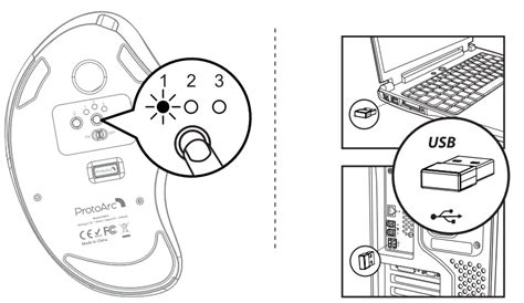 Protoarc Em03 2 4g Bluetooth Wireless Rechargeable Rgb Trackball Mouse
