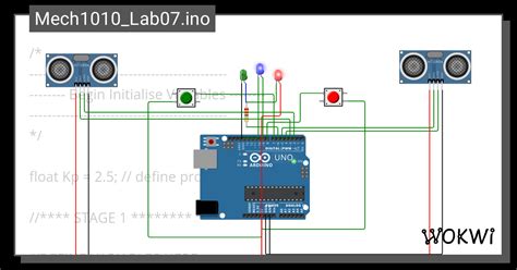 Mech1010 Lab07 Ino Wokwi ESP32 STM32 Arduino Simulator