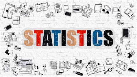 Statistics Concept With Doodle Design Icons Stock Image Colourbox
