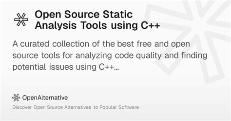 Best Open Source Static Analysis Tools Using C 2025