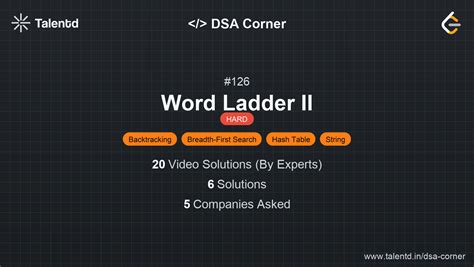 Word Ladder Ii Dsa Problem Talentd