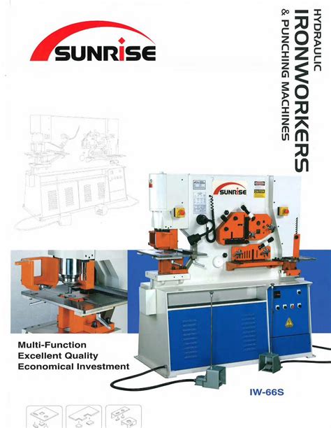 Pdf · Introduction Sunrise Hydraulic Ironworkers Are Designed With Multiple Functions To Save