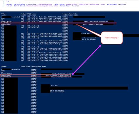 Powershell Get Vm Command Is Not Always Returning Notes For Some