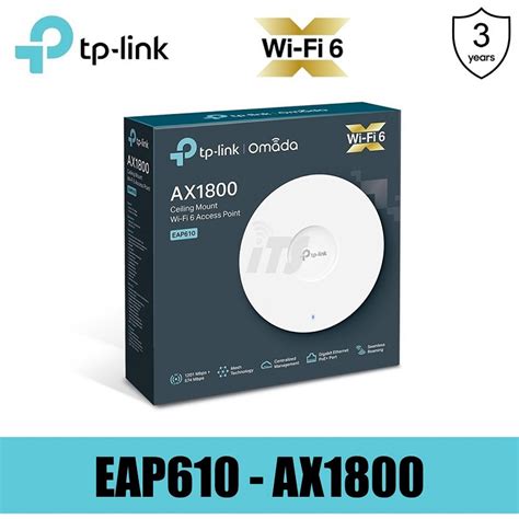 Tp Link Ax1800 Wireless Dual Band Ceiling Mount Access Point Eap610