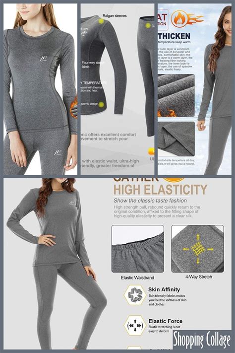 Meethoo Thermal Underwear For Women Winter Warm Base Layer Compression