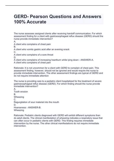 Gerd Pearson Questions And Answers 100 Accurate Gerd Pearson Stuvia Us