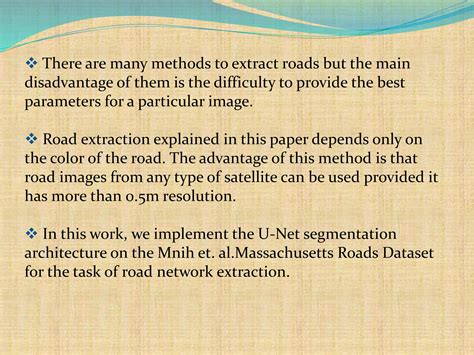 Road Network Extraction Using Satellite Imagery Pptx Artificial Intelligence Technology